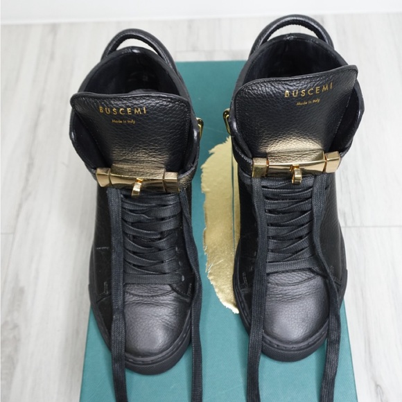 Buscemi | Shoes | Buscemi Black And Gold Hightop Sneakersmmalta | Poshmark